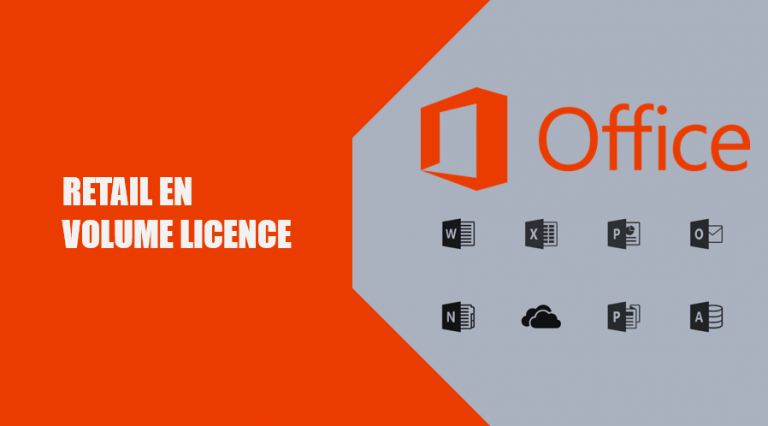 Comment changer Microsoft Office Licence Retail en Volume Licence