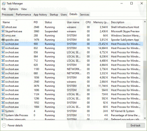 svchost.exe Processus hôte pour les services Windows